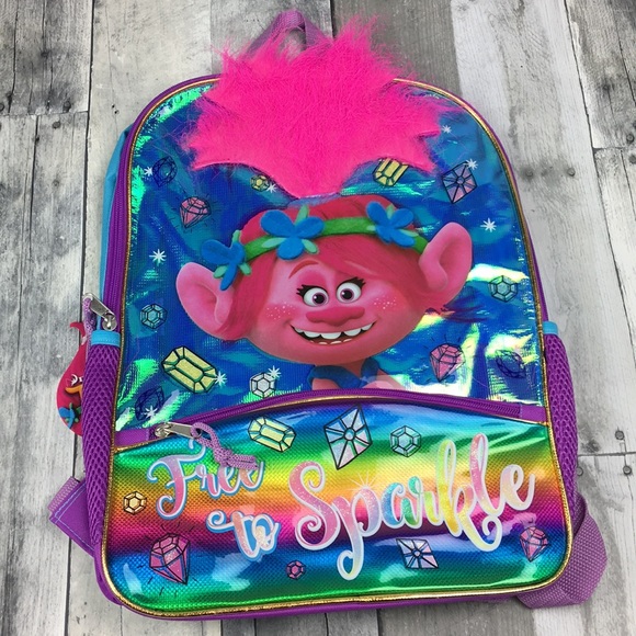 Fast Forward | Accessories | Trolls Poppy Backpack With Mesh Side ...